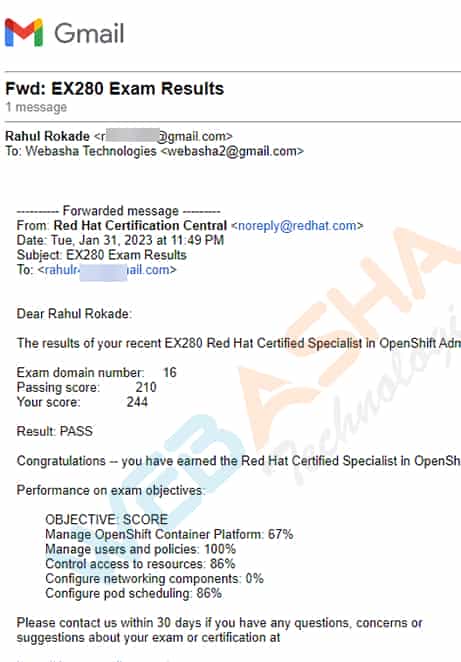 EX280 Red Hat Certified Specialist in OpenShift Administration ...